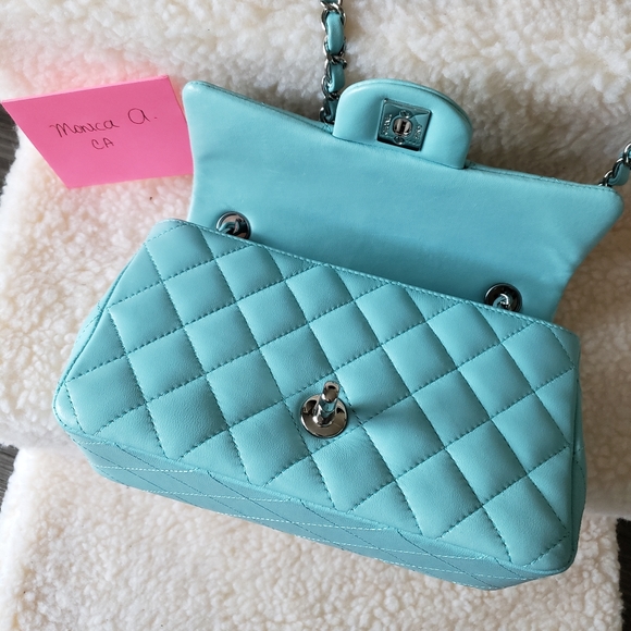 CHANEL | Bags | Sold Chanel Mini 9c Tiffany Blue | Poshmark